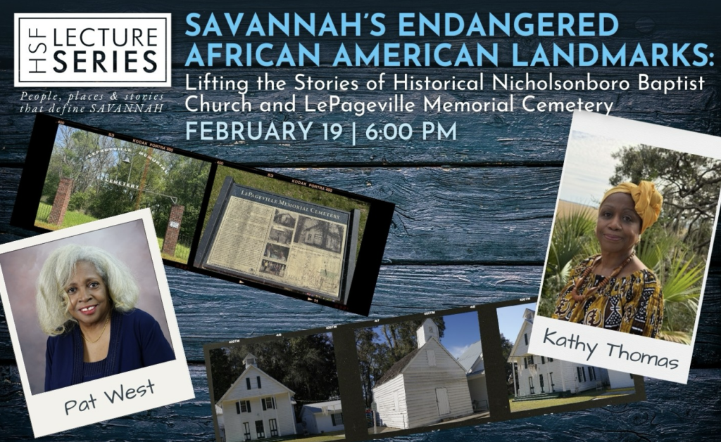 Historic Savannah Foundation to Spotlight Savannah’s Endangered African ...